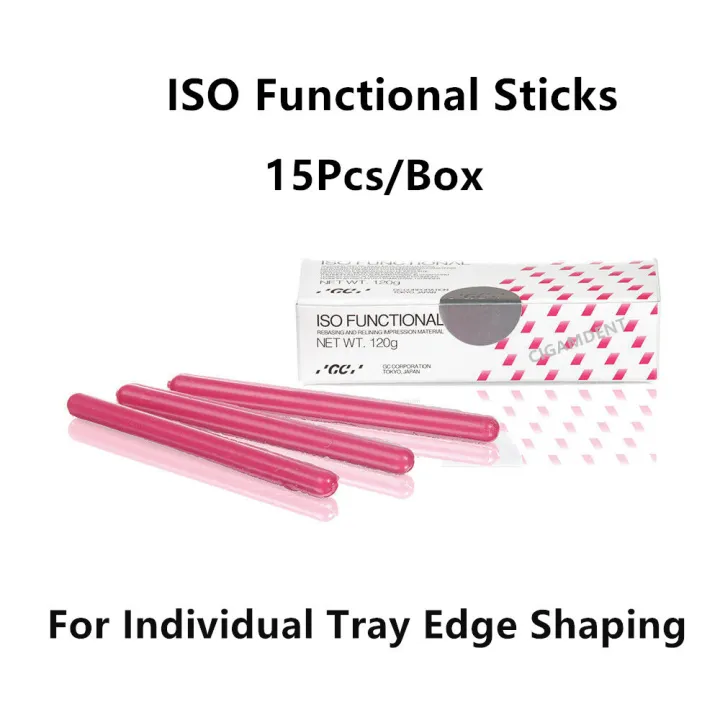 1Box/15Pcs GC Dental ISO FUNCTIONAL Compound Sticks Rebasing Relining ...