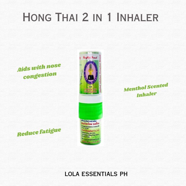 Hong Thai 2 in 1 Inhaler with Herbal Oil | Lazada PH