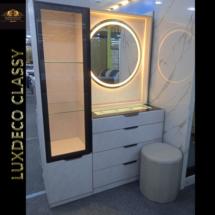 dressing table with led tuoch light | Lazada