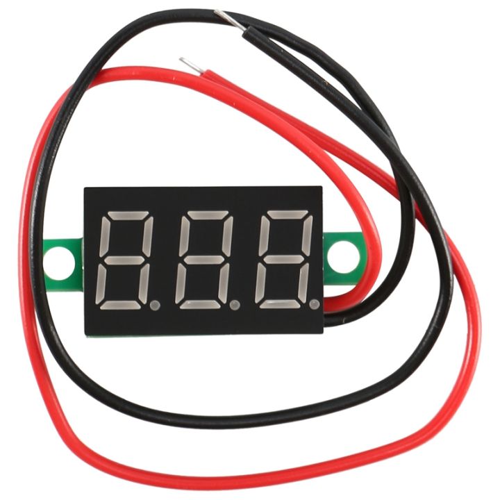 Mini Digital Voltmeter LED Voltage Display Panel Meter 3.3-30V Green ...