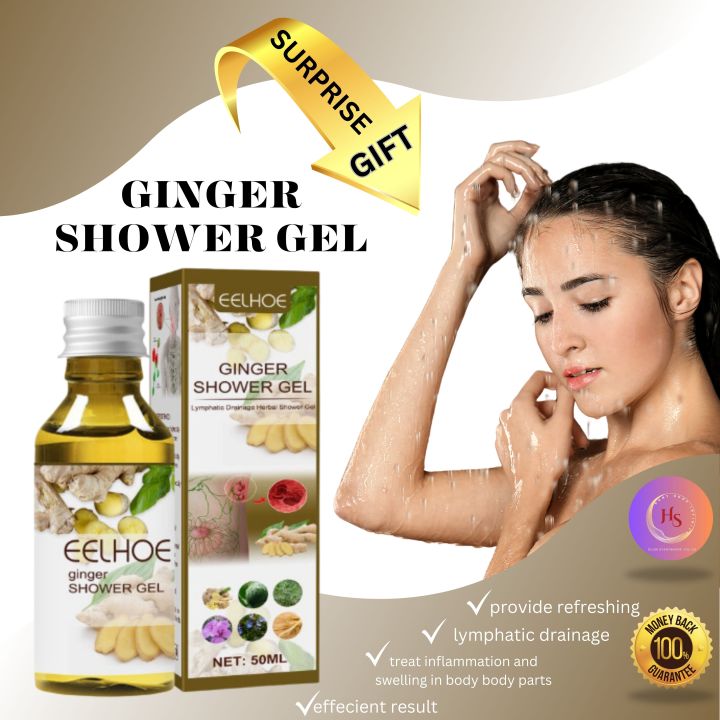 EELHOE Ginger Shower Gel Body Wash 50ml | Original Lipoma Removal Cream | Detox Weight Loss ...