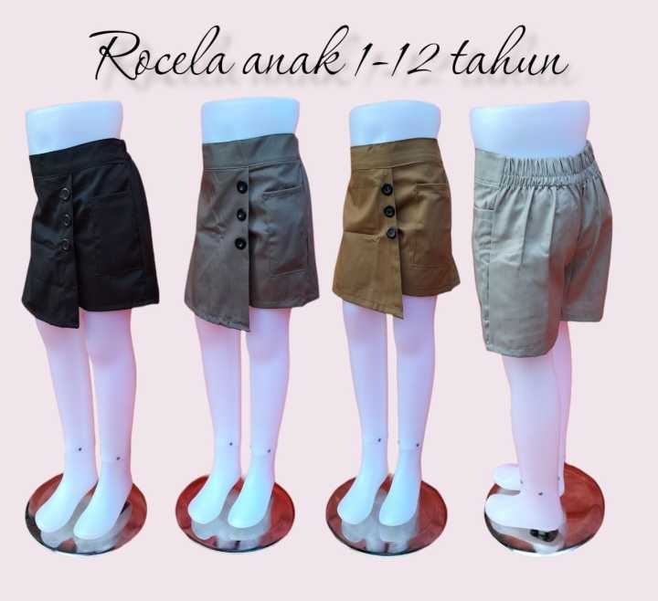 Rocela rok celana anak perempuan 1-13 tahun bahan american drill tebal terbaru 2022 | Lazada ...