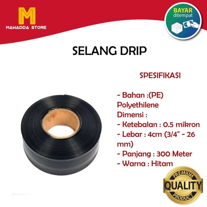 Selang Drip Irigasi 0.5 mm x 4 cm x 300 m | Lazada Indonesia