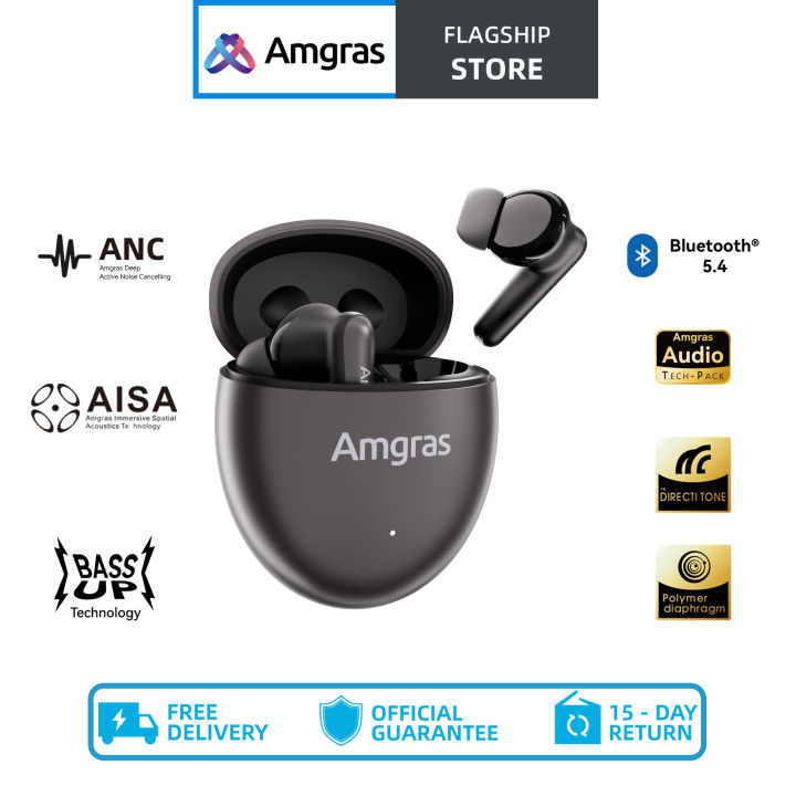 Amgras Eternity Ⅲ NC Wireless earphone Bluetooth Earbud Gaming ANC ...