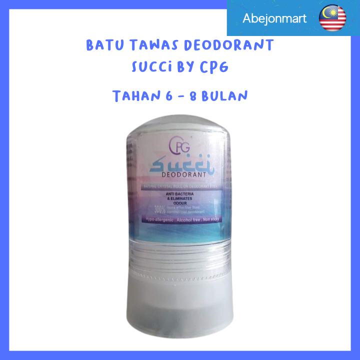 Deodorant Succi by CPG 80g original batu tawas garam kristal natural ...