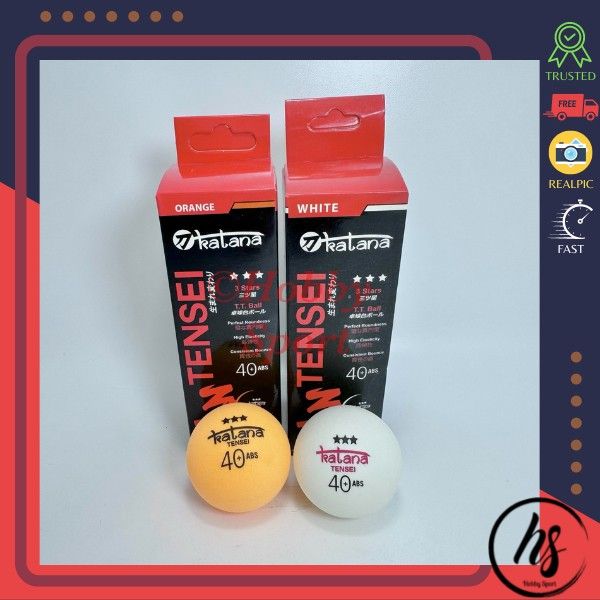 Bola Pingpong Katana 3-Star Isi 3 Tenis Meja Ping Pong Ball Table 40+ | Lazada Indonesia