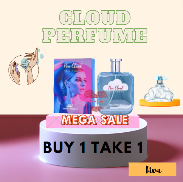 DIVA Pure Cloud Cream Cloud Upgraded Perfume for Women EDP 100ml / B1T1 Pure Cloud / Soft Cloud ...