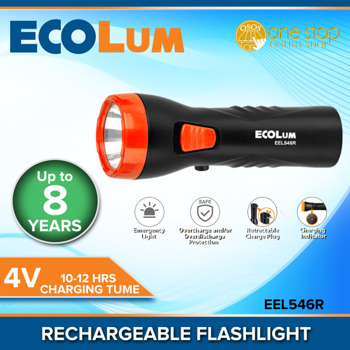 FIREFLY by OSOS ECOLUM Rechargeable Flashlight Flash light Torch Light ...