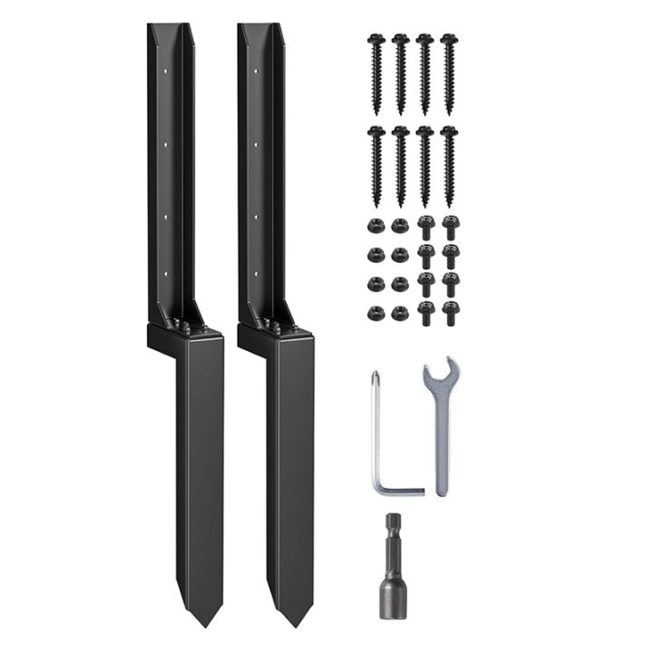 【Latest model】Steel Heavy Duty Fence Post Repair Anchor Ground Spike ...