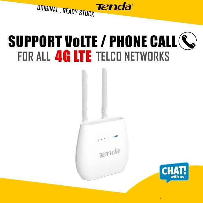 TENDA New 4G180 V2 4G LTE Wireless WiFi Modem Router SIM Can Voice Call ...