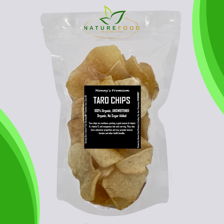 Taro Chips (Unsweetened / Lightly Sweetened, Organic, Healthier High ...