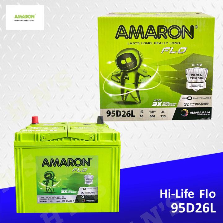 Amaron Hi Life 95D26L ( 2SM ) Maintenance Free Car Battery 21 months ...