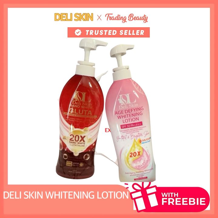 DELI SKIN WHITENING LOTIONSNANO GLUTA, AGE DEFYING 500ML [ORIGINAL ...