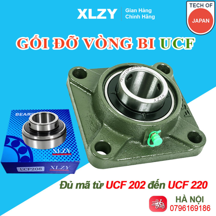 [XLZY] Gối đỡ vòng bi chính hãng UCF212 UCF213 UCF214 UCF215 UCF216 Gối đỡ bạc đạn - vòng bi bạc ...