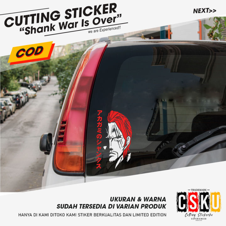 Cutting Stiker Shank War Is Over Variasi Motor Mobil Sticker Nyala Body ...