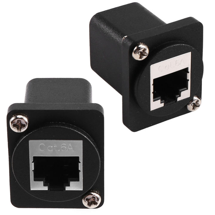 Ethernet GigE RJ45 Cat 6A Modular EtherCON Feedthru Modular Connector ...