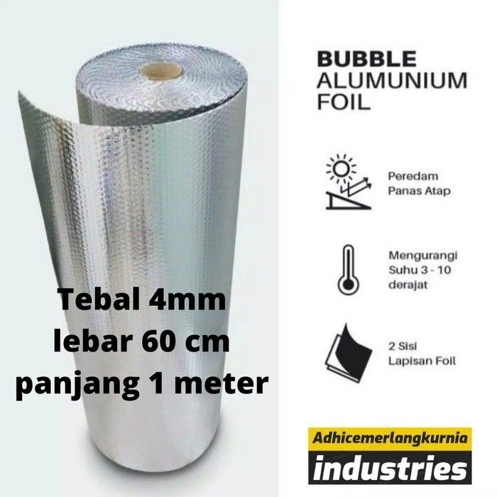 Aluminium Bubble Foil Double Peredam Panas Atap Insilasi Atap | Lazada ...