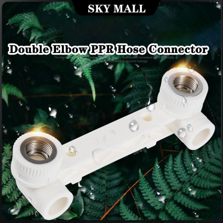 Double Elbow PPR Hose Connector DN15 PPR Pipe Connector 1/2‘’ Double ...