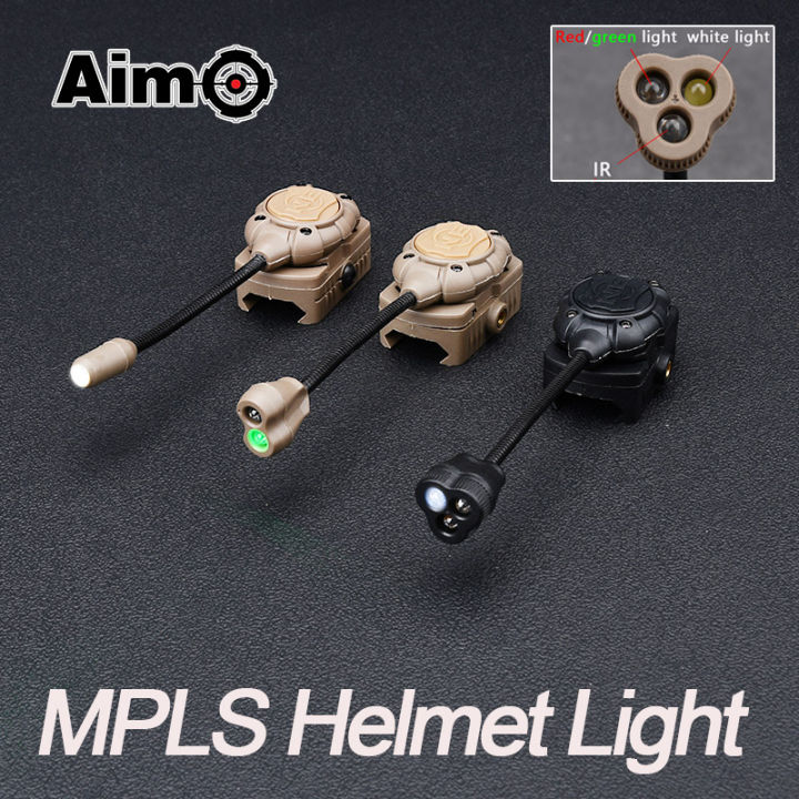 Wadsn MPLS tactical fast helmet strobe light Micah Molle Red Green IR ...