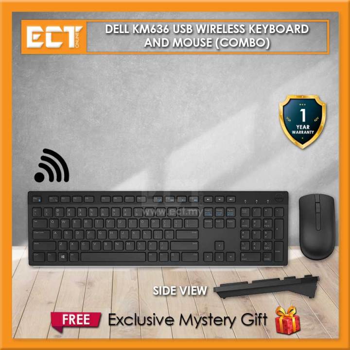 Genuine Dell KM636 USB Wireless Keyboard and Mouse Combo | Lazada
