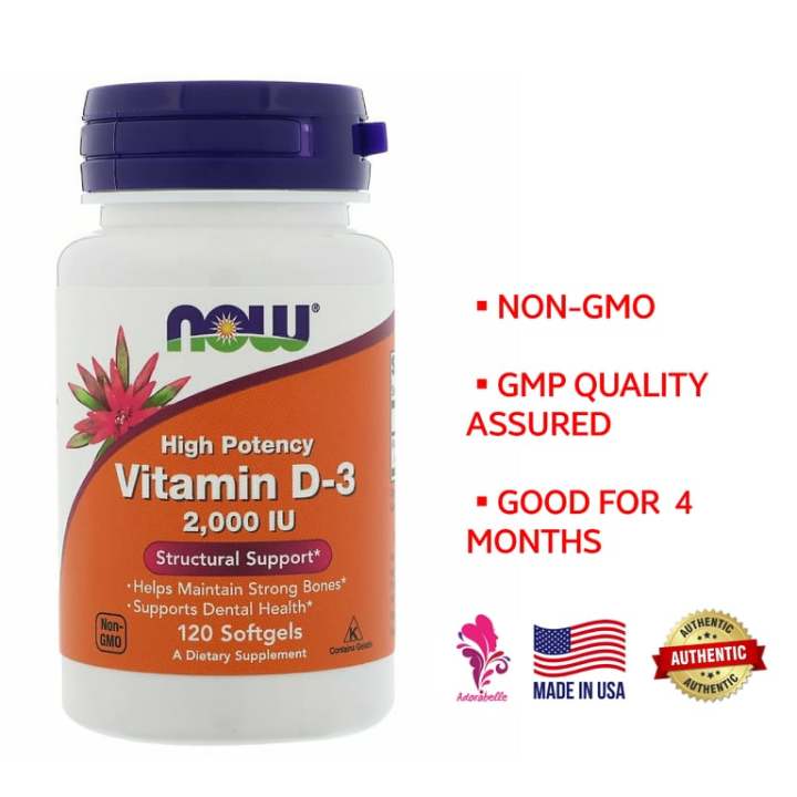 Vitamin D3, High Potency , 2,000 IU | Lazada PH
