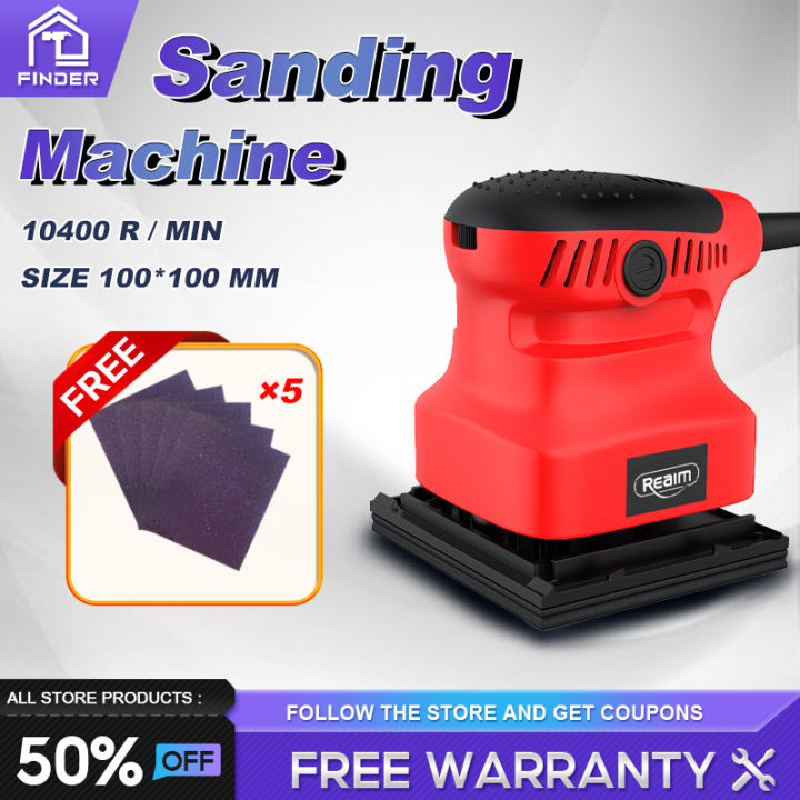 REAIM Palm Sanding Machine Electric Sander Sanding machine 10400r/min ...