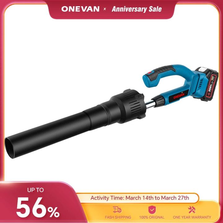ONEVAN 5500W 52000RPM Brushless Blower Cordless Electric Air Blower ...