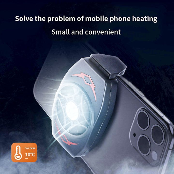 Mobile Phone Radiator Eat chicken Game Cooling Mini Fan Gaming Cooler ...