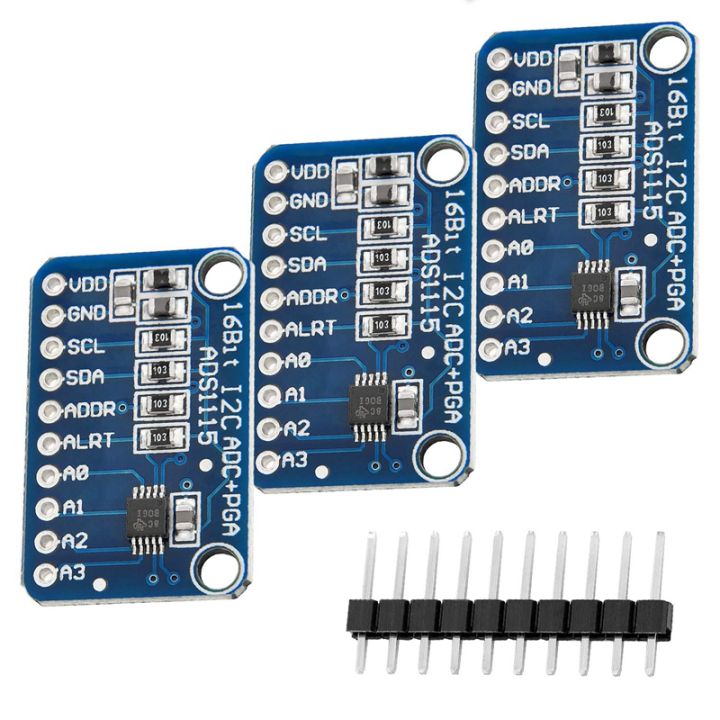3 x ADS1115 ADC Module 16Bit 4 Channels for Arduino and for Raspberry Pi | Lazada.co.th