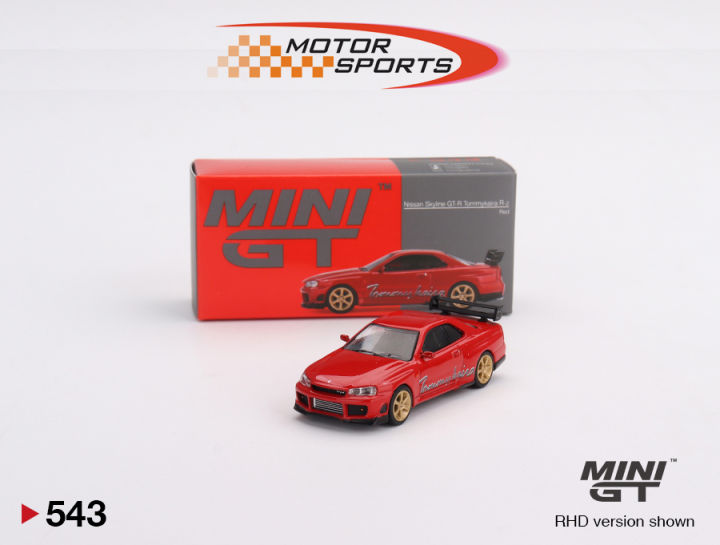 Mini GT 1/64 Nissan Skyline GT-R R34 Tommykaira R R-z Edition Red ...