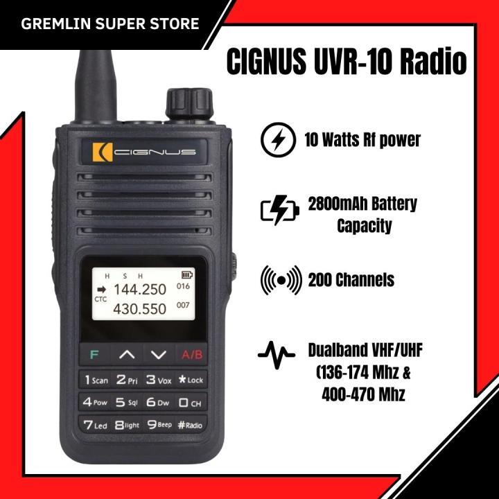 Cignus UVR-10 Two Way Radio 10 Watts | Lazada PH