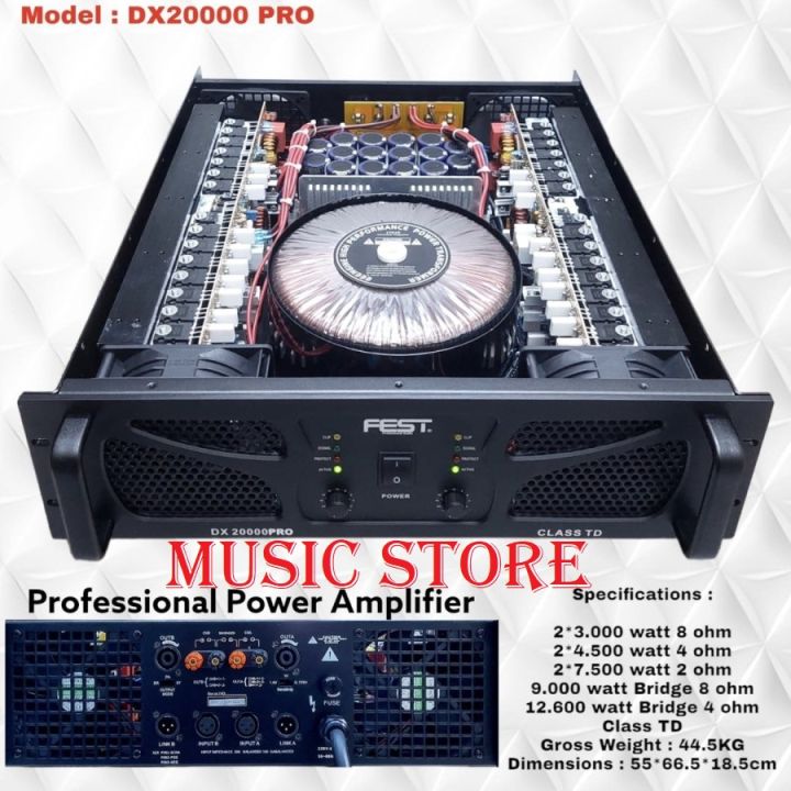 Power Amplifier FEST DX 20000 PRO Class TD | Lazada Indonesia