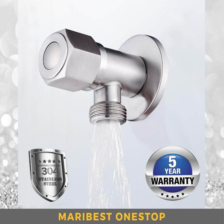 ATTOCCO SUS 304 STAINLESS STEEL ANGLE VALVE KITCHEN BATHRROM QUARTER ...