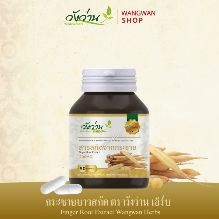 กระชายขาวสกัด ตราวังว่านเฮิร์บ Finger Root Extract Wangwan Herbs ...