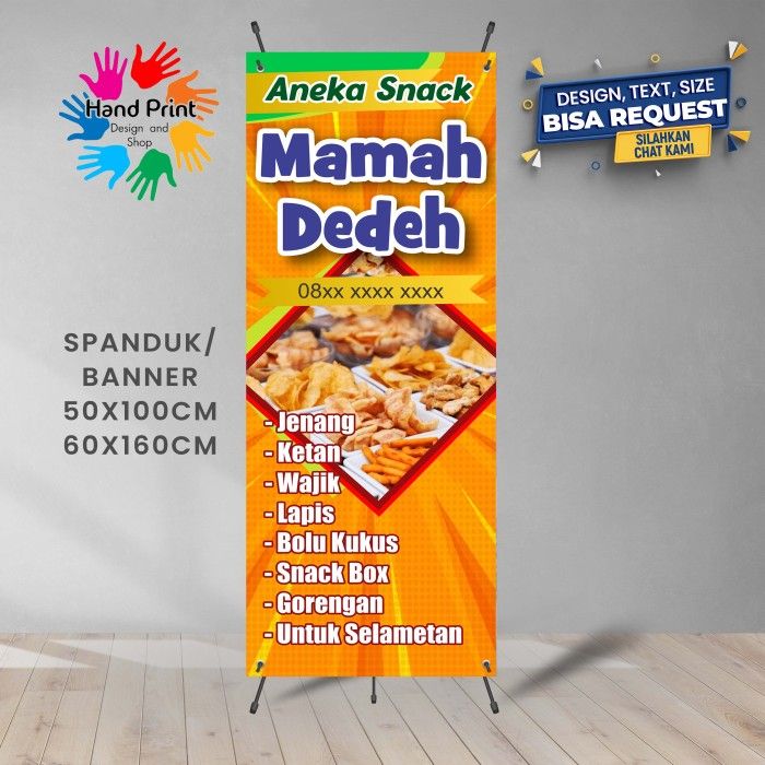 Spanduk Banner Aneka Snack A Gratis Memesan Desain | Lazada Indonesia