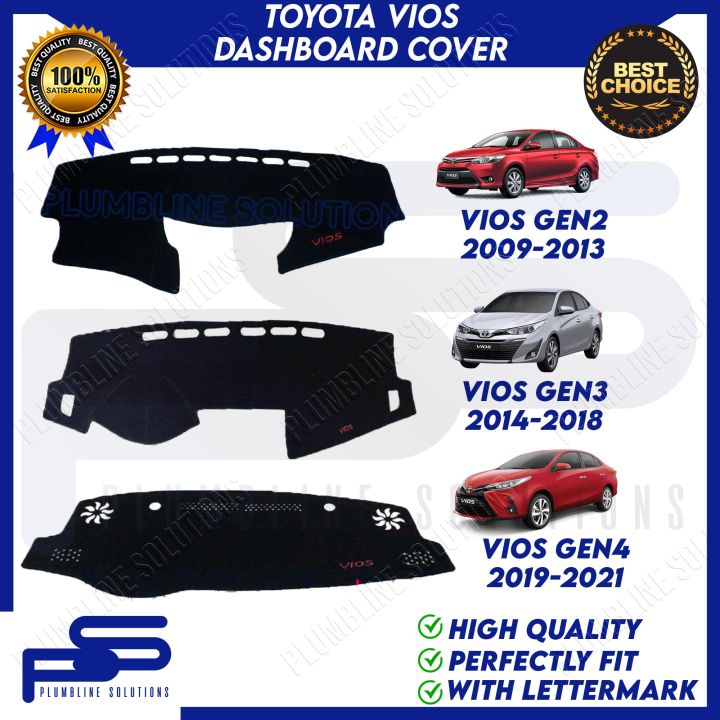 Dashboard Cover for Toyota Vios Gen 1 2003 2004 2005 2006 / Batman Gen2 2007 2008 2009 2010 2011 ...