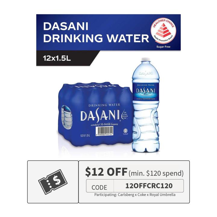 Dasani Drinking Water (12 x 1.5L) - Case | Lazada Singapore