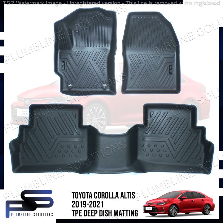 TPE Deep Dish Matting for Toyota Altis 2019 2020 2021 2022 2023 2024 ...