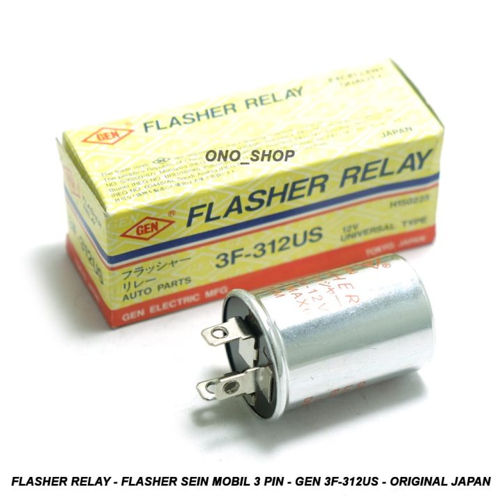 Flasher Relay - Flasher Sein Mobil 3 Pin - GEN-3F-312US - Original ...