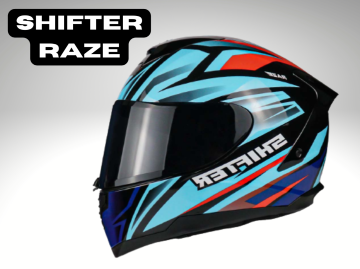 SHIFTER R1 Raze Full Face Dual Visor Helmet with Free Clear Lens ...