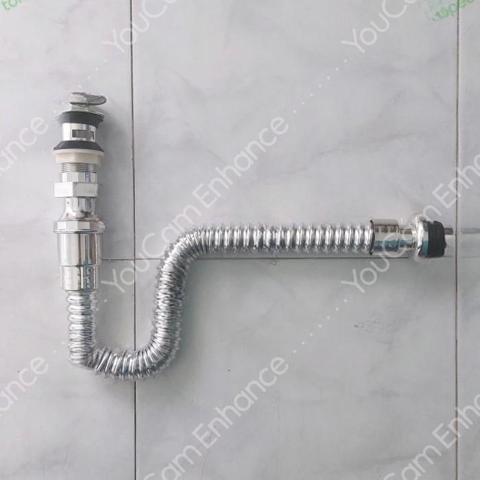 afur avur wastafel tekan pencet + selang tarik flexibel PVC | Lazada ...