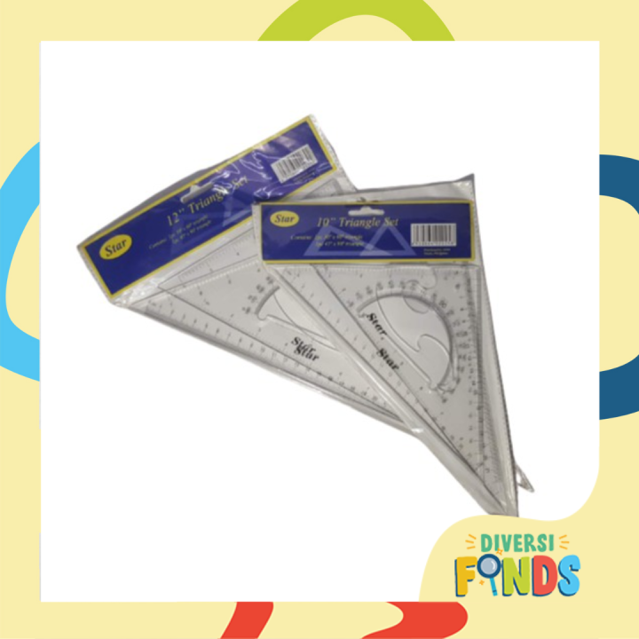 Triangle Ruler Set - 30/60 and 45/90 - 2PCS/set | Lazada PH