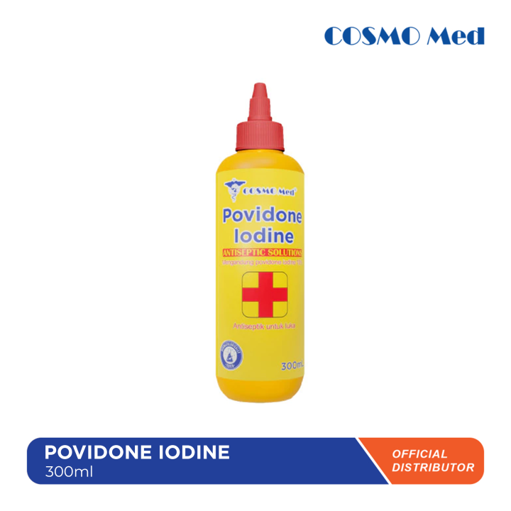 Cosmo Med Povidone Iodine 300ml Betadine Luka | Lazada Indonesia