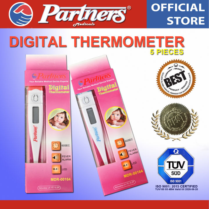 Partners Digital Thermometer 60 seconds (5 PIECES) | Lazada PH
