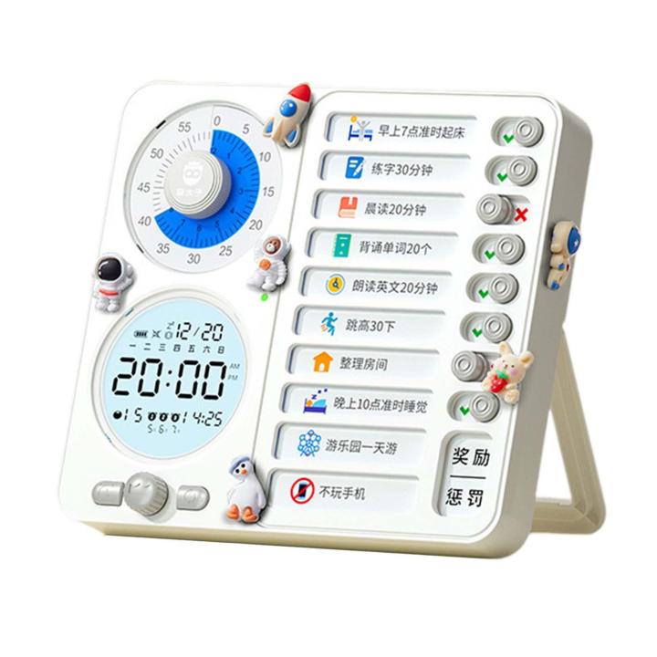 Viphome Visual Timer Rechargeable List Message Board with Alarm Clock ...