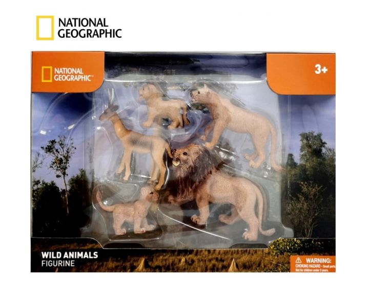 NATIONAL GEOGRAPHIC 5 PCS WILD ANIMALS - ANTELOPE , LION & LION CUB ...