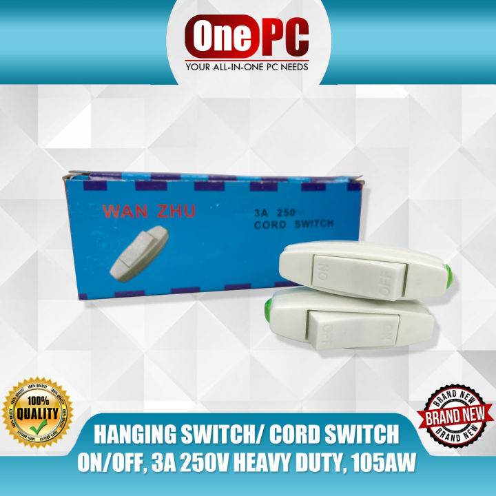 HANGING SWITCH/ CORD SWITCH ON/OFF, 3A 250V HEAVY DUTY, 105AW | Lazada PH