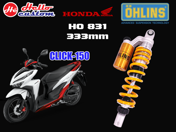 OHLINS HO831 Honda Click i 150 (333 mm) 2018-2022 Allnew Click 160 ...