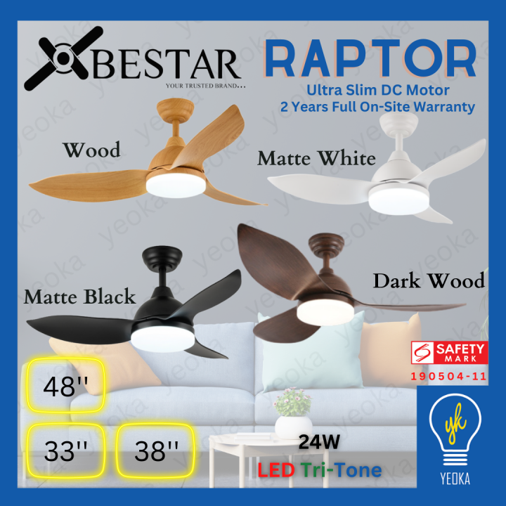 [YEOKA LIGHTS AND BATH] BESTAR Raptor 33/38/48 Inch Energy Saving DC ...