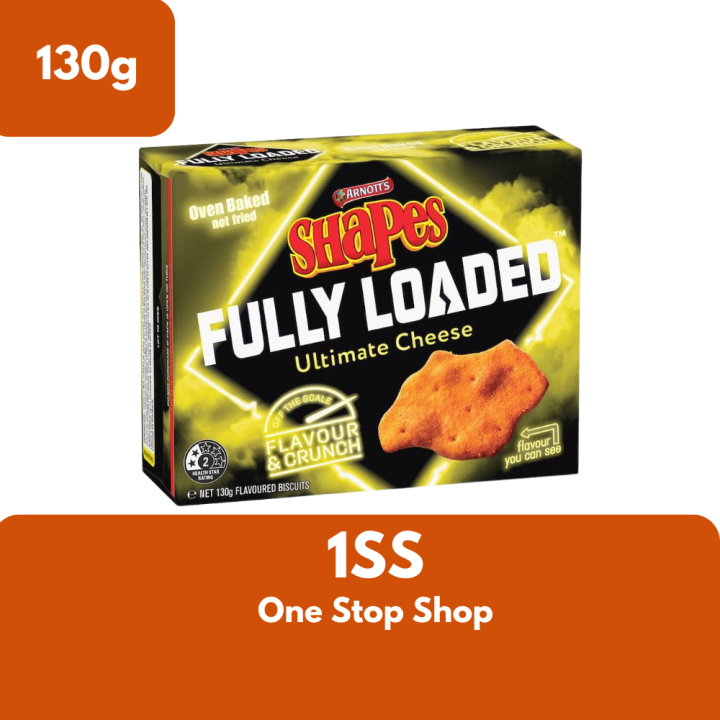 Arnott's Shapes Fully Loaded Ultimate Cheese Biscuits 130g | Lazada PH